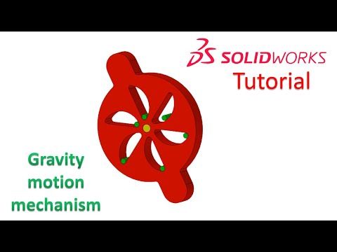 Solidworks Tutorial / How to make Gravity motion mechanism? - YouTube