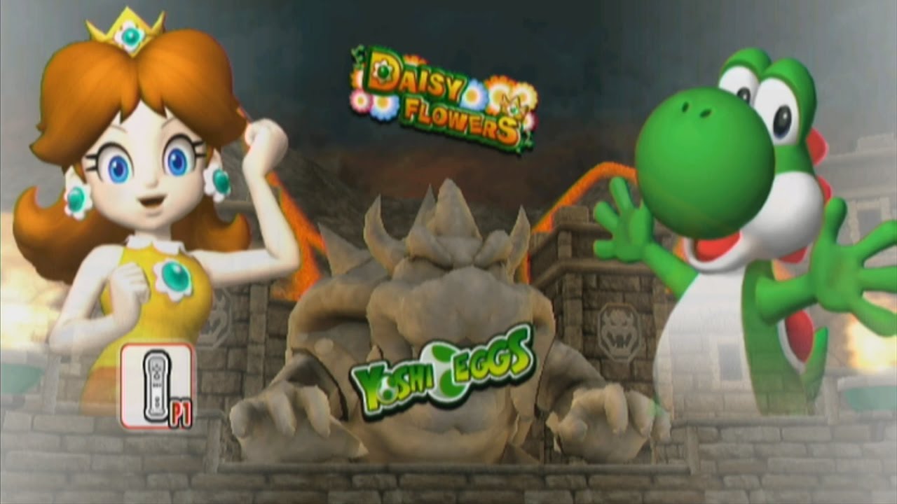 Mario Super Sluggers Daisy Vs Yoshi Exhibition Bowser Castle Youtube