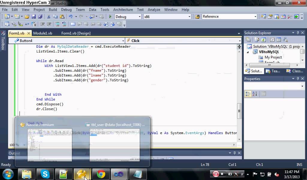 [vB.net-MySql] Basic System Part1.1 - Retrieve Data - YouTube