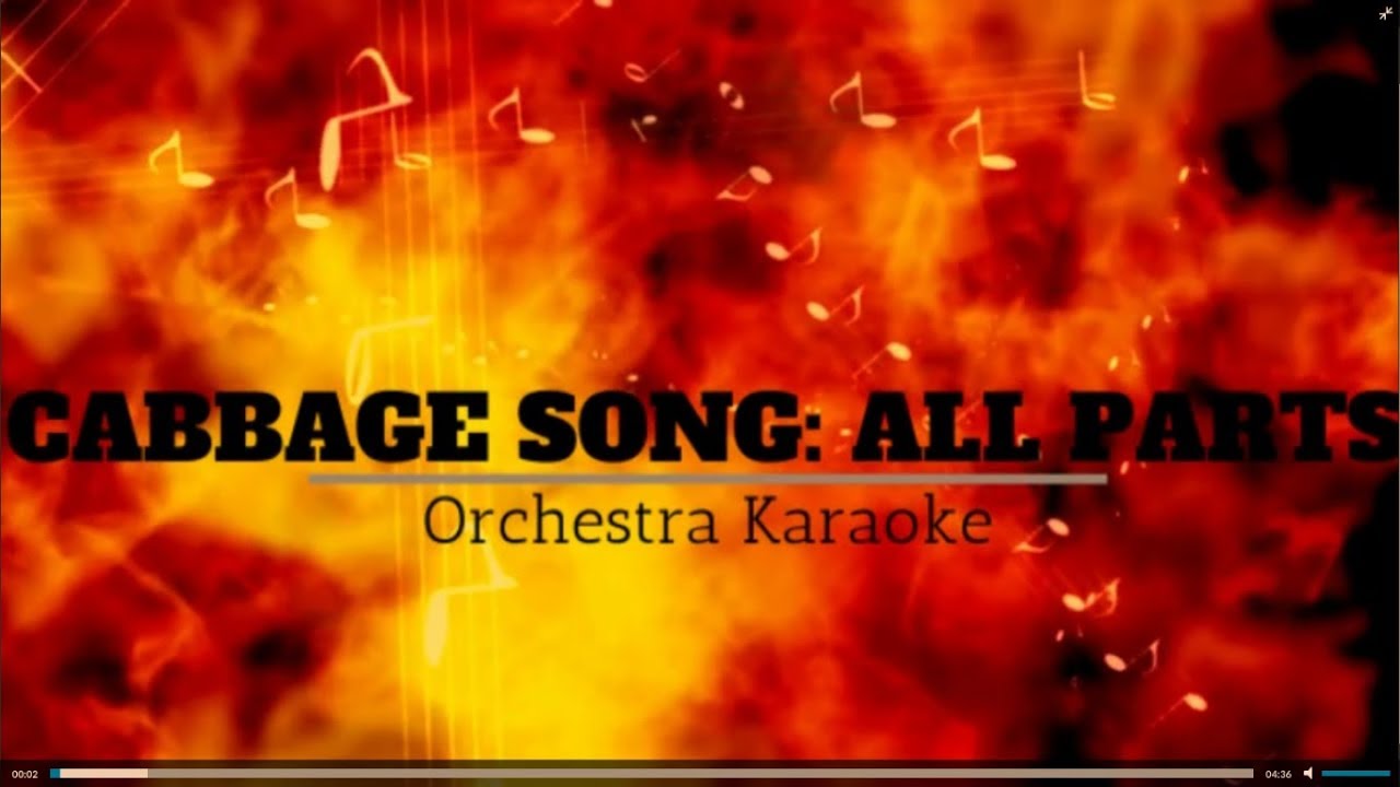 Karaoke: Cabbage Song ALL - YouTube