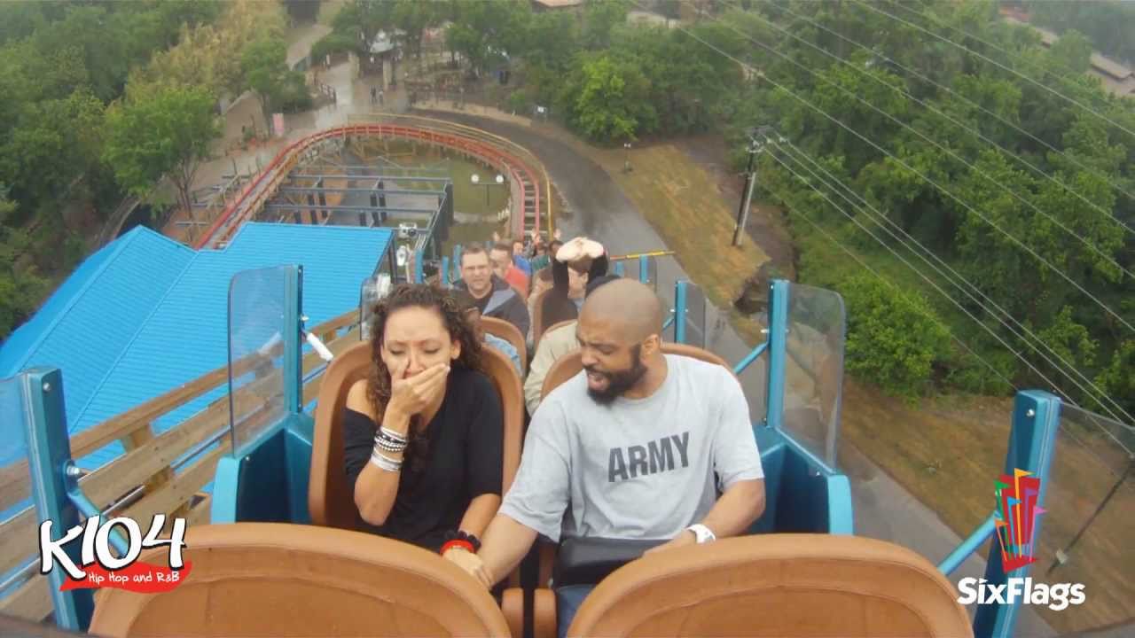 The K104 Morning Show takes on The New Texas Giant - YouTube