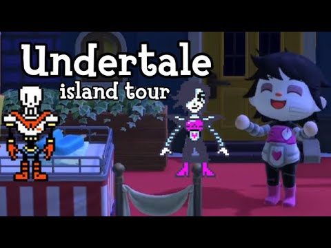 💜 my 300+ hour UNDERTALE island tour! (ACNH) - YouTube