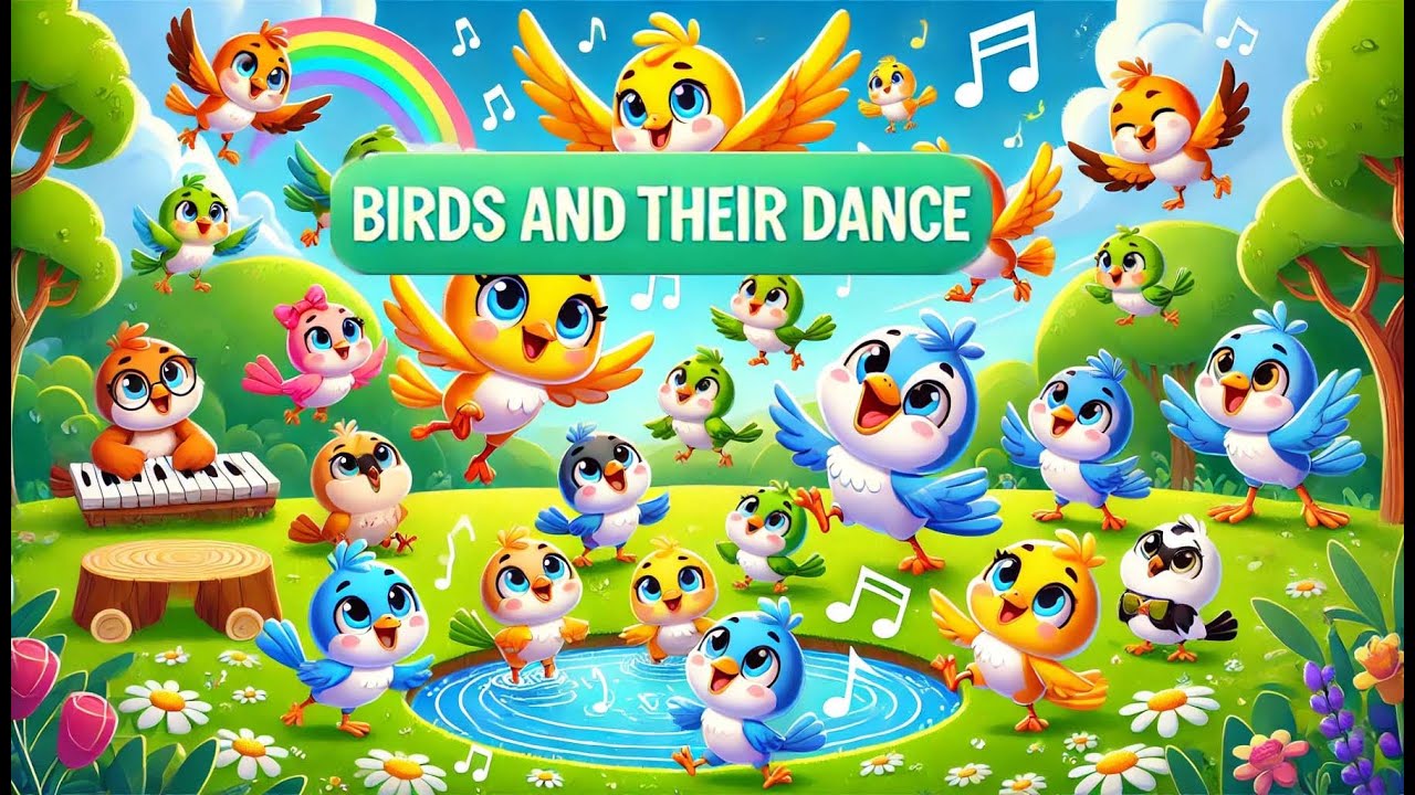 Birds and Their Dance | Fun Kids Song, Bird Song for Kids | Ariba ...
