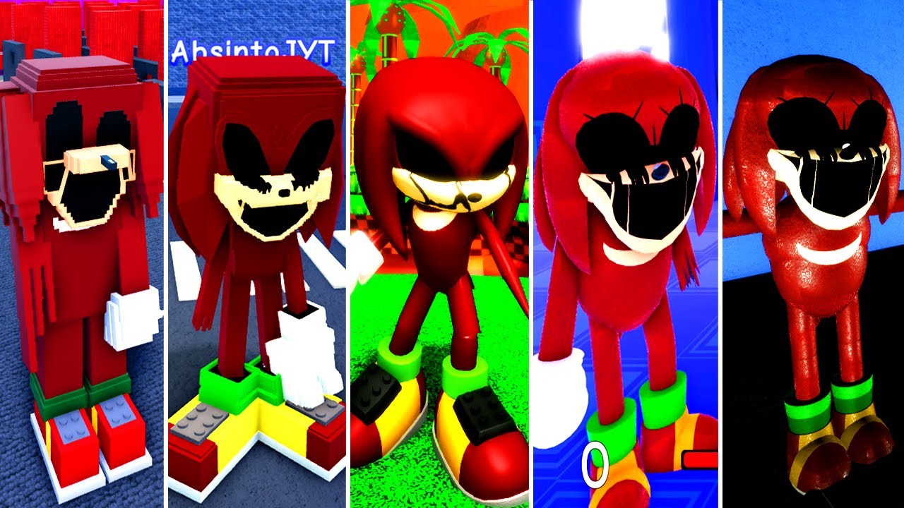 EVOLUÇÃO DO KNUCKLES.EXE ! (8 NOVOS) (Evolution of Knuckles.exe) - YouTube
