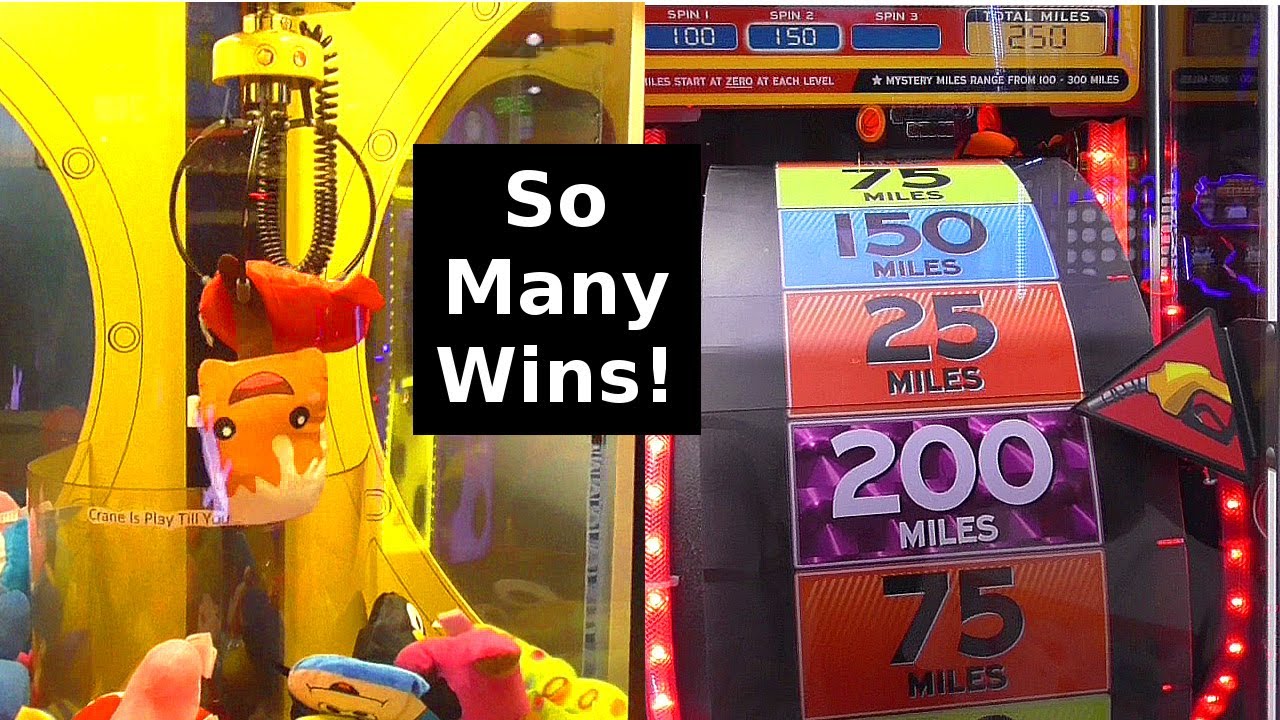 Amazing 1st Try Claw Machine & Arcade Game Wins - YouTube