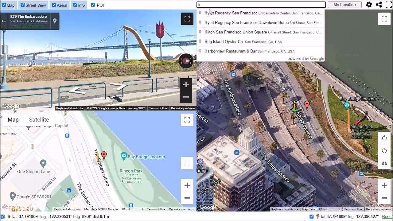 Create a Synchronized Google Map with Birds Eye and Street View in under 30 Seconds! - YouTube