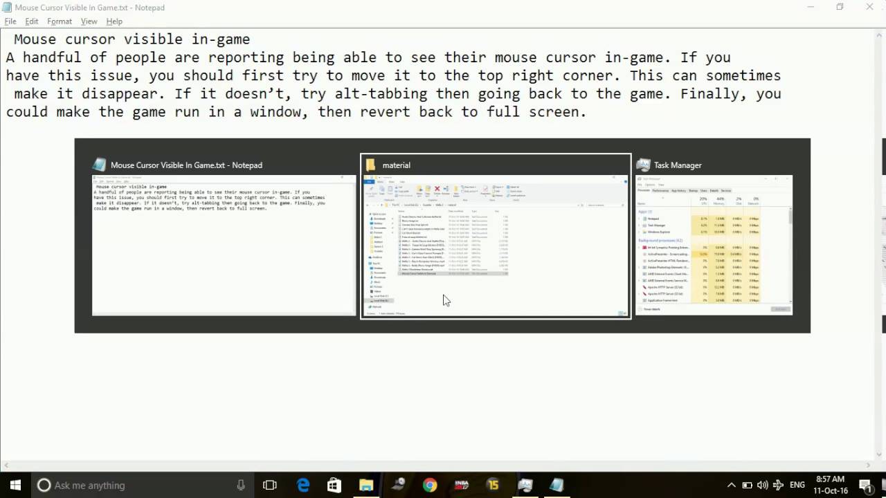 Mafia 3 - Mouse Cursor Visible In Game FIXED - YouTube
