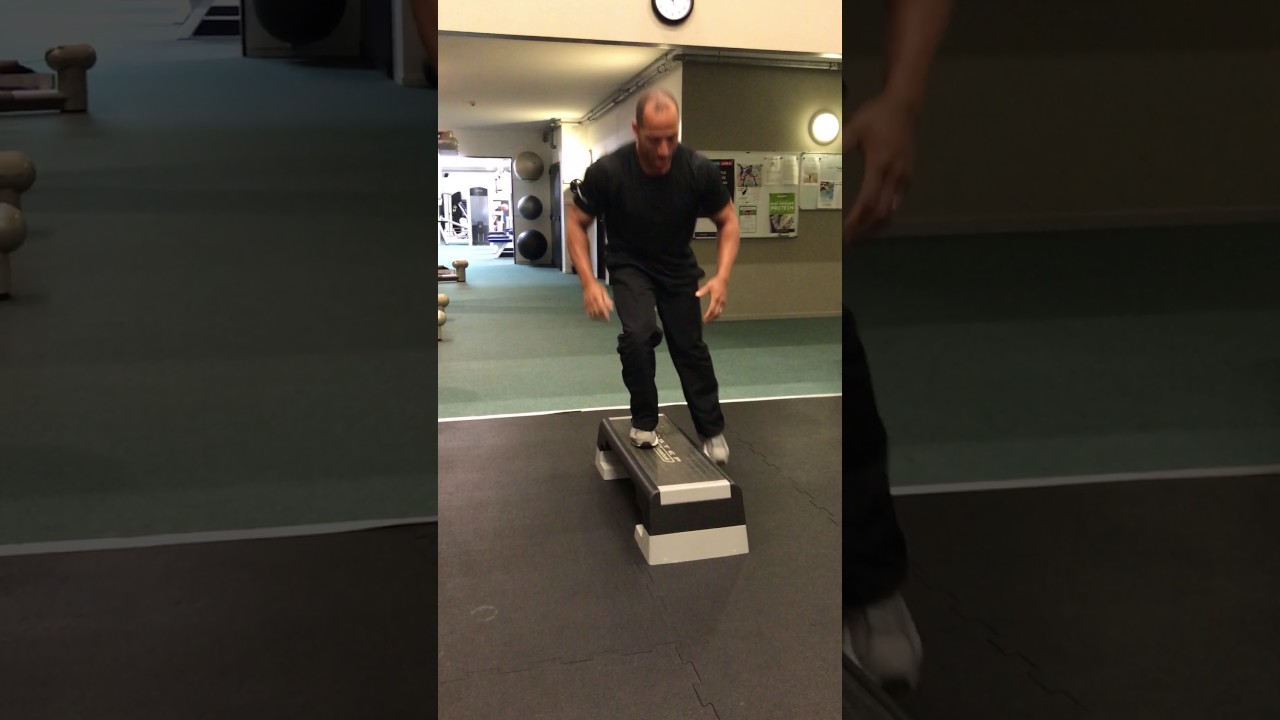 Lateral Hop over a Stepper - YouTube