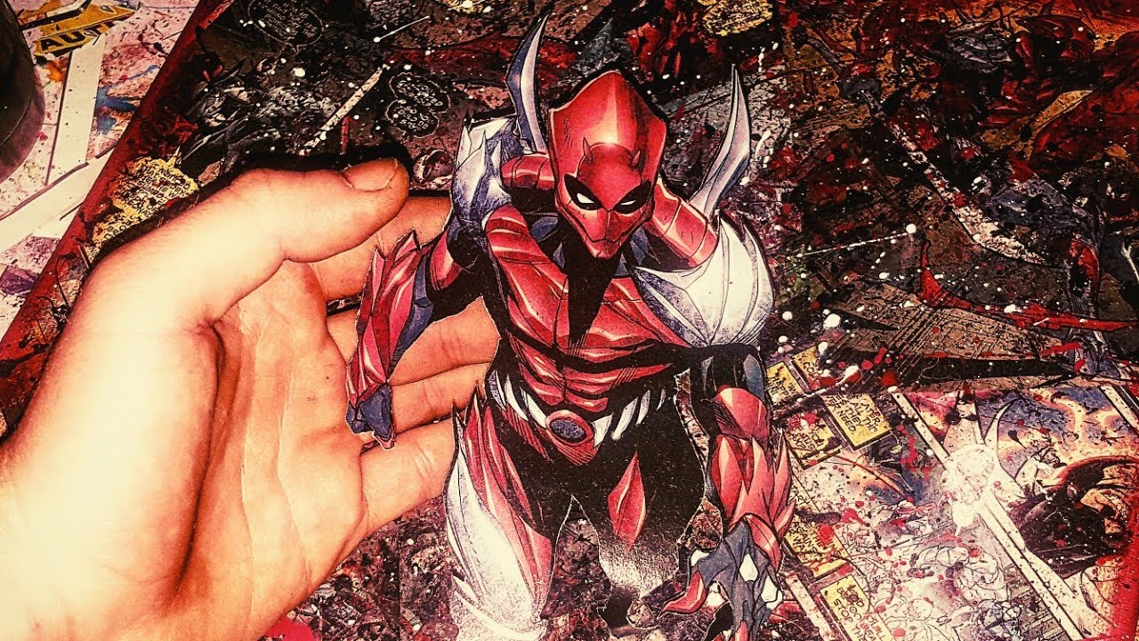 Deadpool Gets a Venom Symbiote! Marvel Comics Mixed Media Collage Art ...