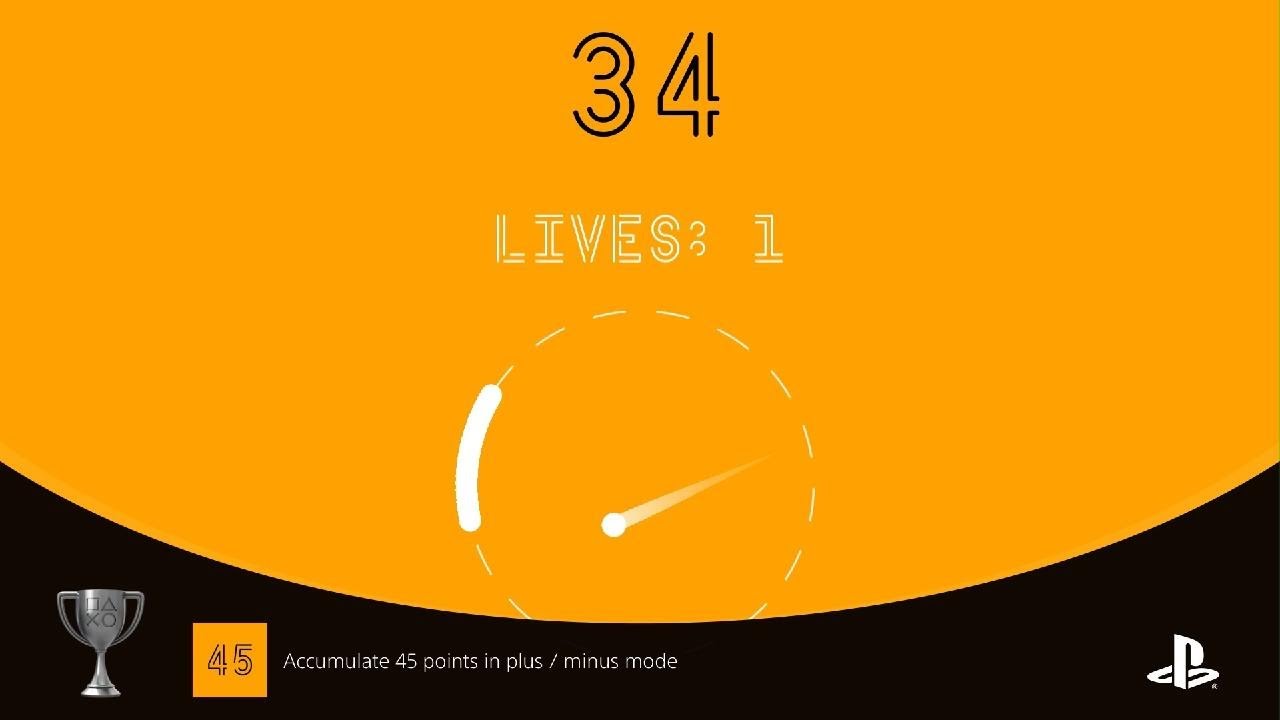 Zen Pong ~ Accumulate 45 points in plus / minus mode Trophy - YouTube