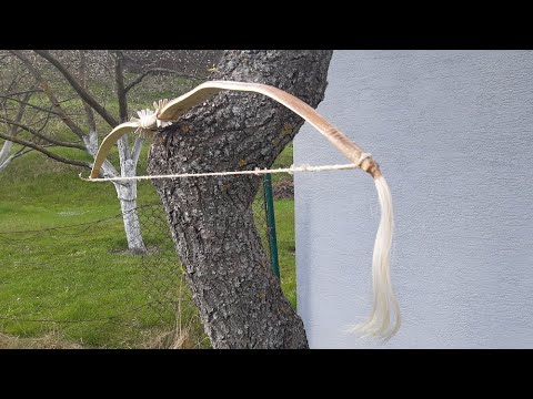 Native American sinew backed juniperus bow - YouTube