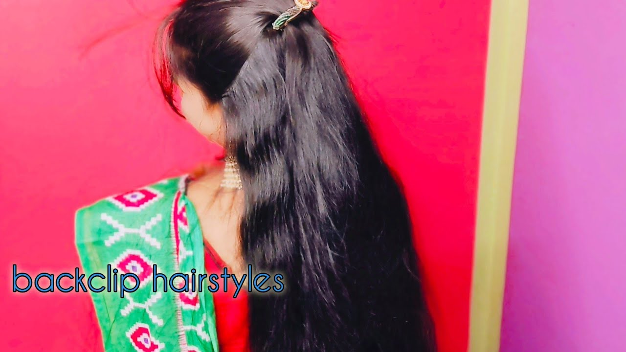 Shiny Long Hair Style with Traditional Look | Desi Beauty Hair Show ...