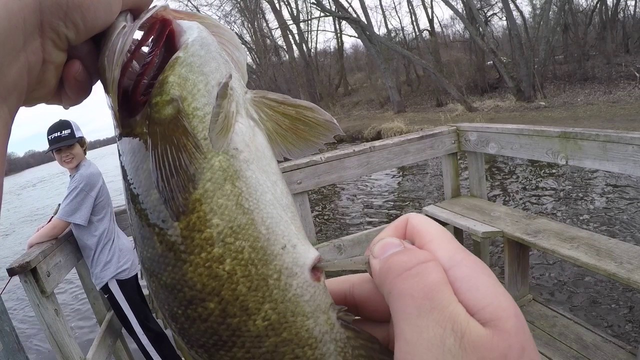 Plastic Worm Out of Bass Butt! - YouTube