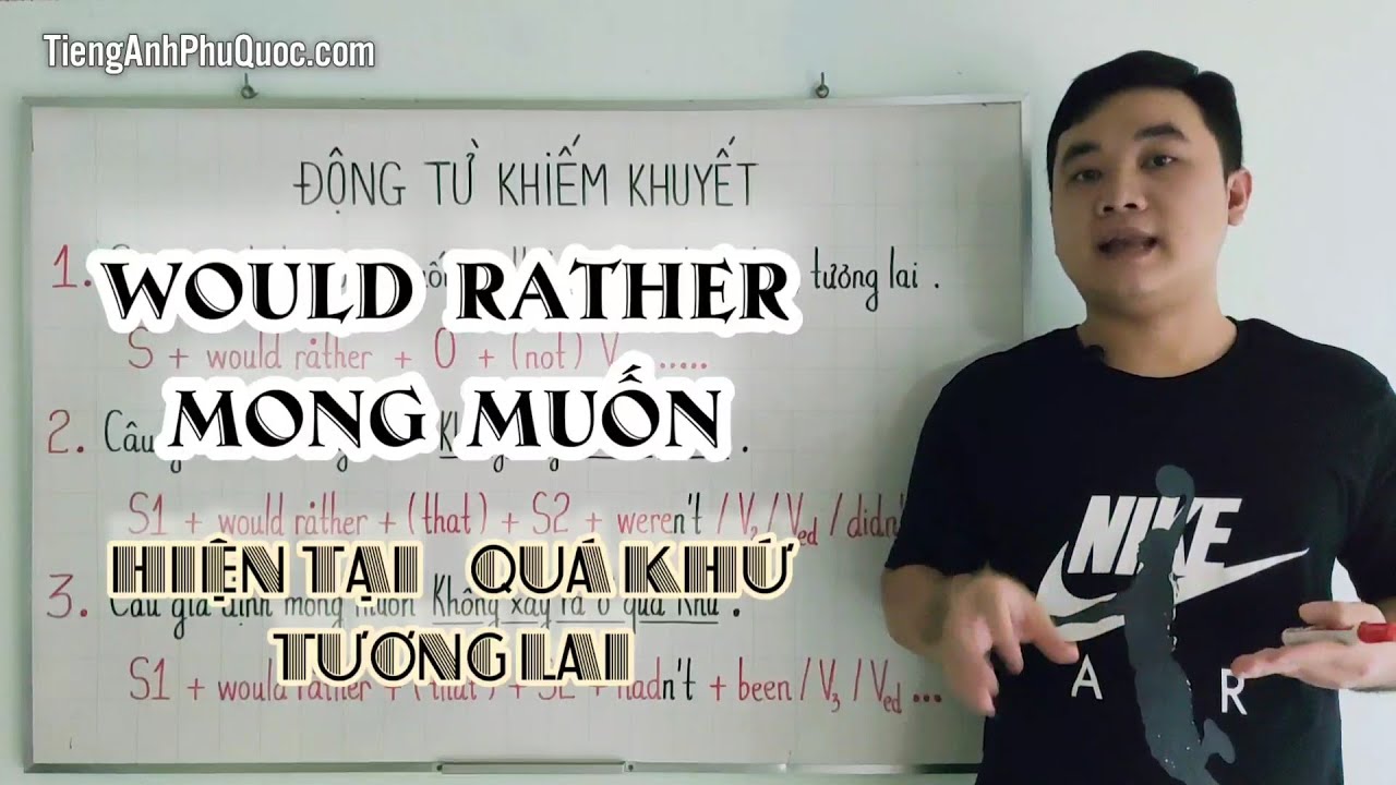 #253 WOULD RATHER - Muốn giả định | Động từ khiếm khuyết Modal Verbs ...