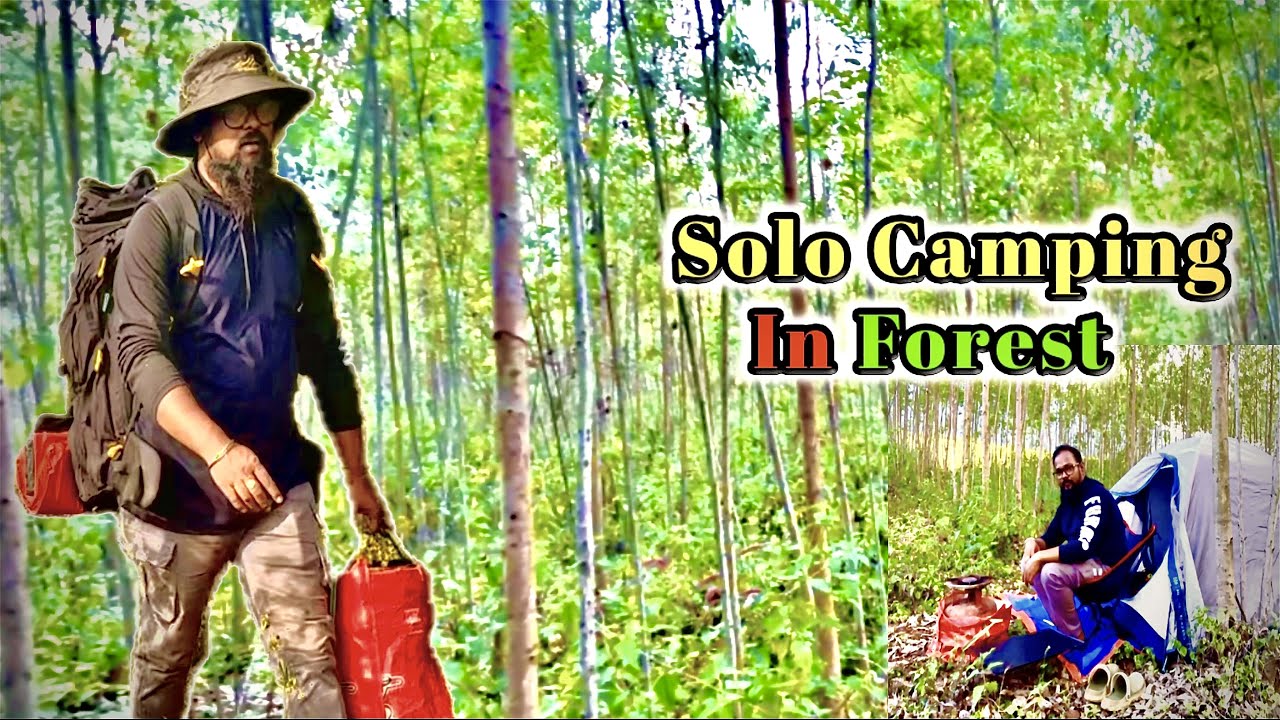 Solo Forest Camping On Mountain ️পাহাড়ের ওপর জঙ্গলে একা Camping করলাম ...