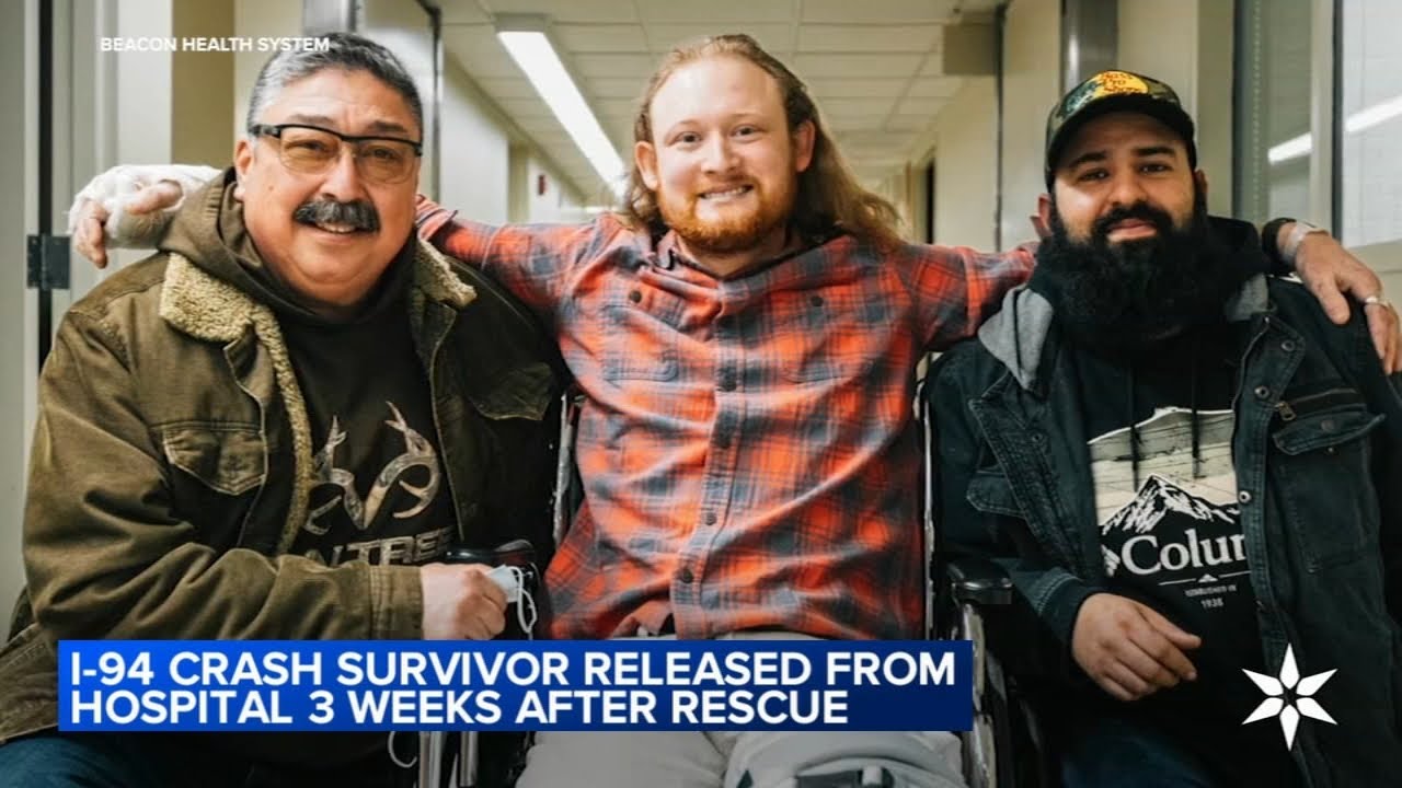 Man rescued from crashed car in Indiana after nearly a week released ...