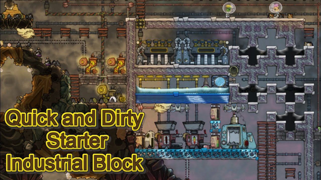 Quick and Dirty Starter Industrial Block | 9 | ONI Spaced Out! | Bionic Booster DLC - YouTube