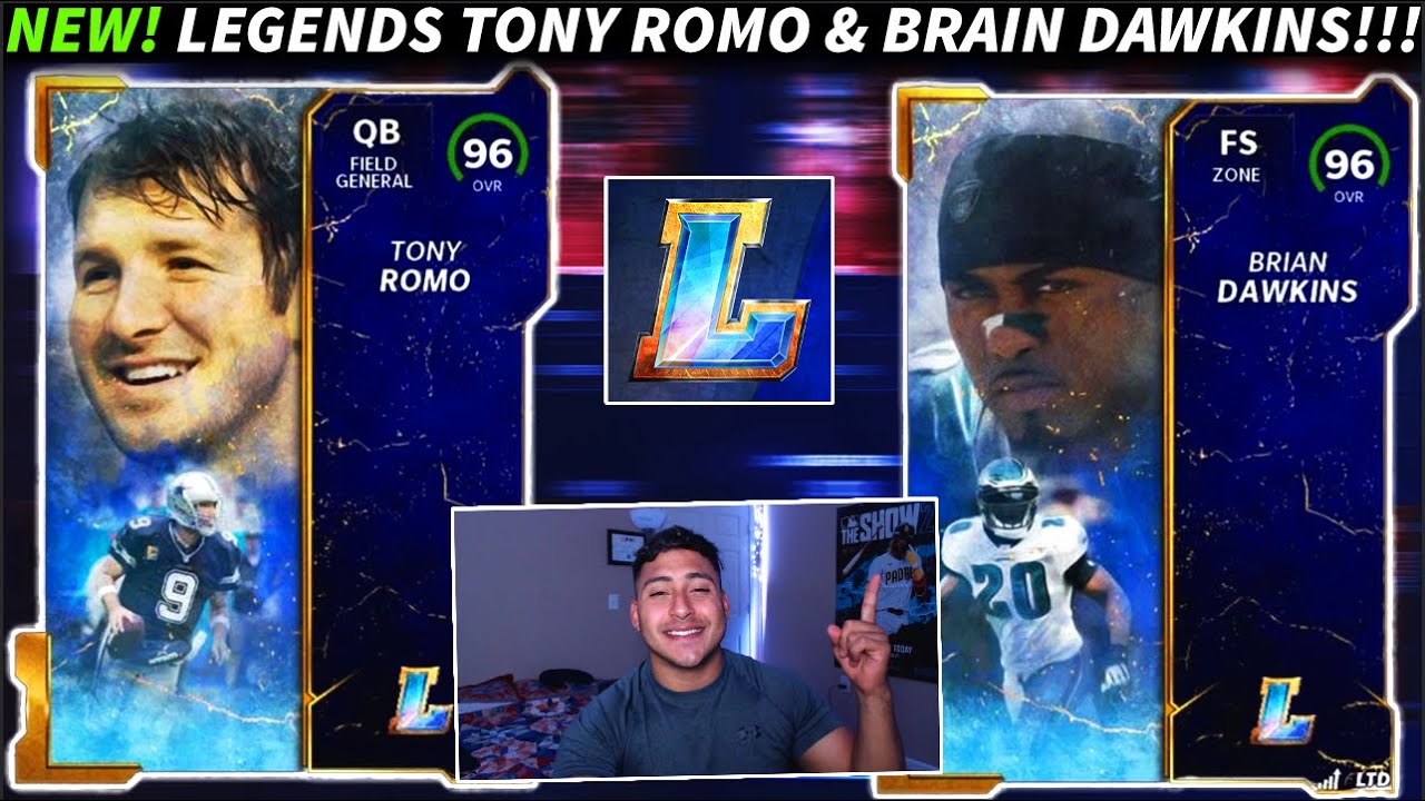 *NEW* TONY ROMO & BRAIN DAWKINS! 96 OVERALL LEGENDS! MADDEN 22 ULTIMATE ...