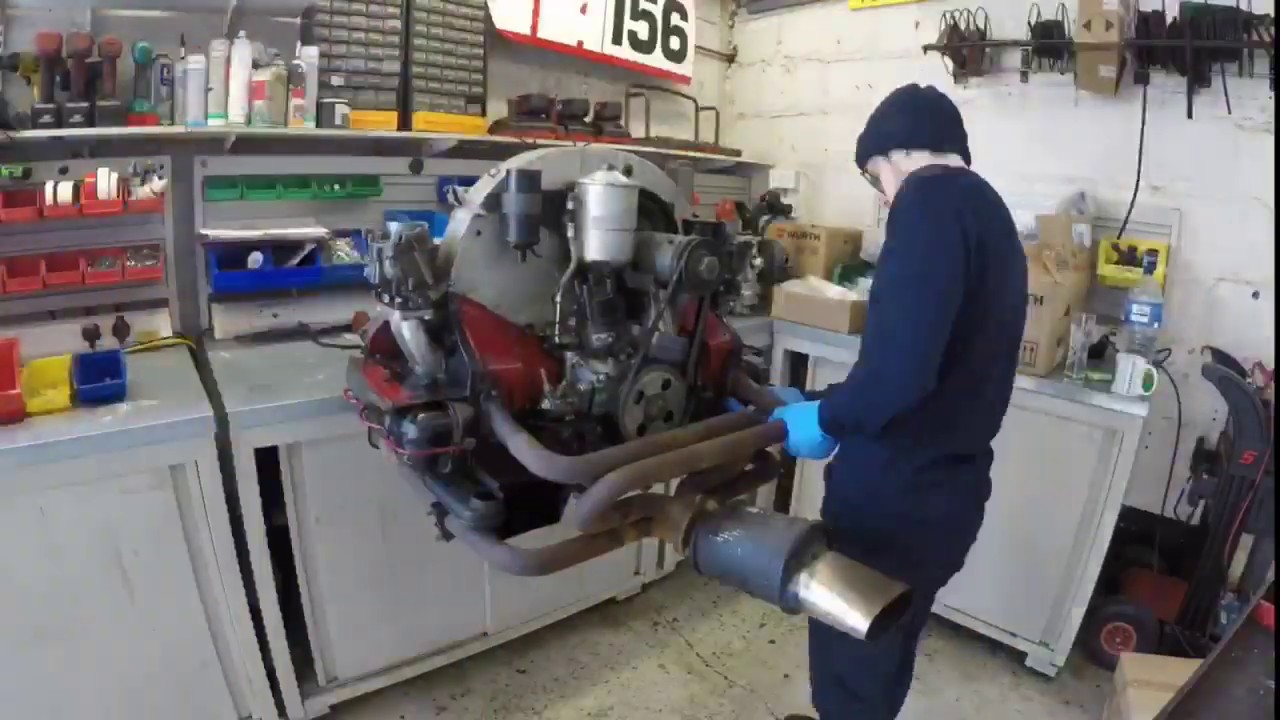 Time lapse engine removal and strip - YouTube
