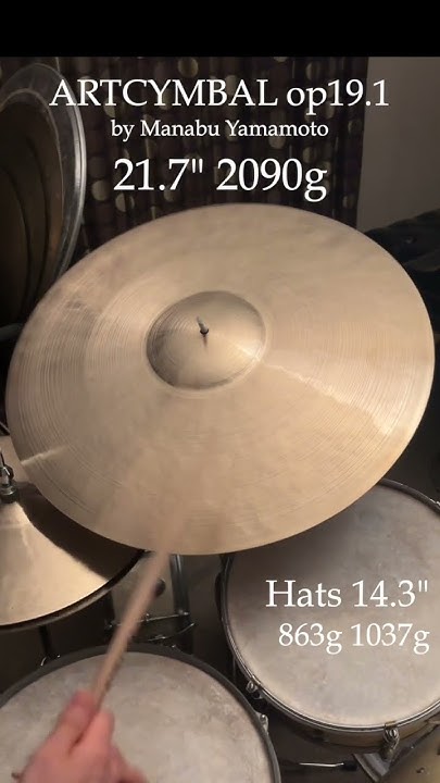 2090g 21.7" ARTCYMBAL op19.1 by Manabu Yamamoto - YouTube