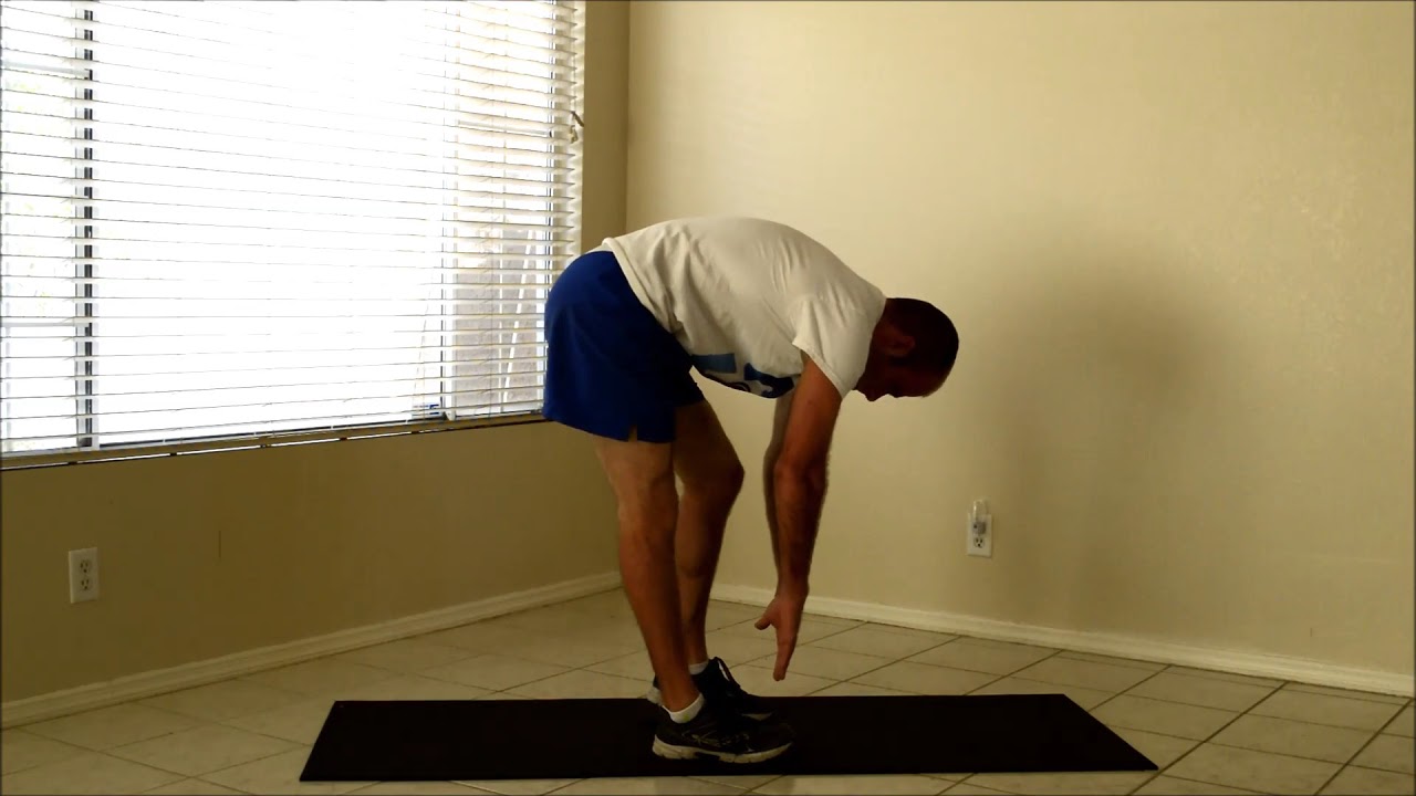 Toe Touch Walk Hamstring Stretch - YouTube