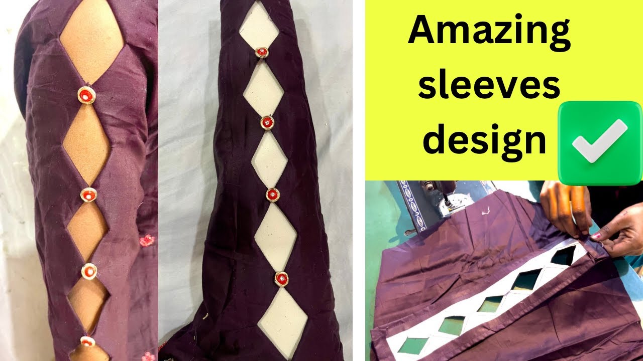 Easy Beautiful sleeves design cutting and stiching | kurti best sleeves ...