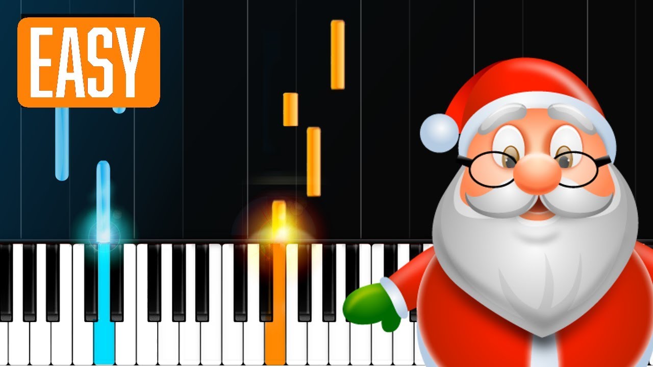 "Santa Claus Is Coming To Town" 100% EASY PIANO TUTORIAL - YouTube