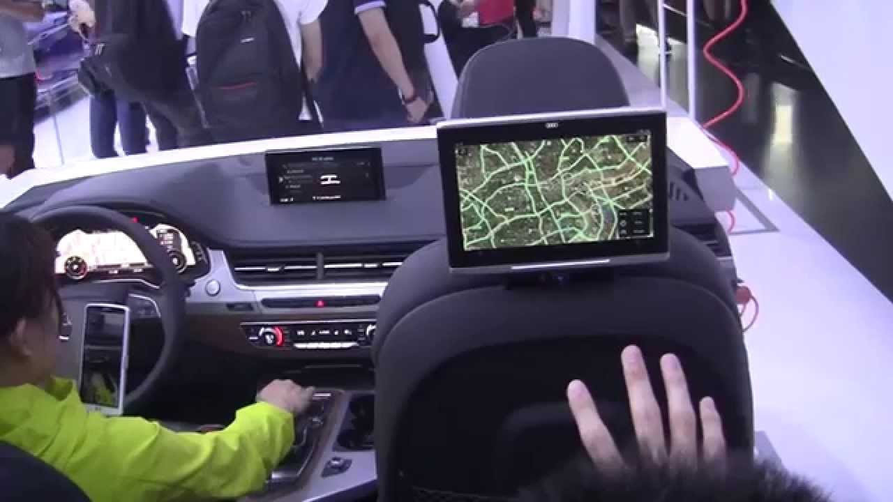 Audi Tablet mit Gesten-Steuerung im Hands On [Deutsch - German] - YouTube