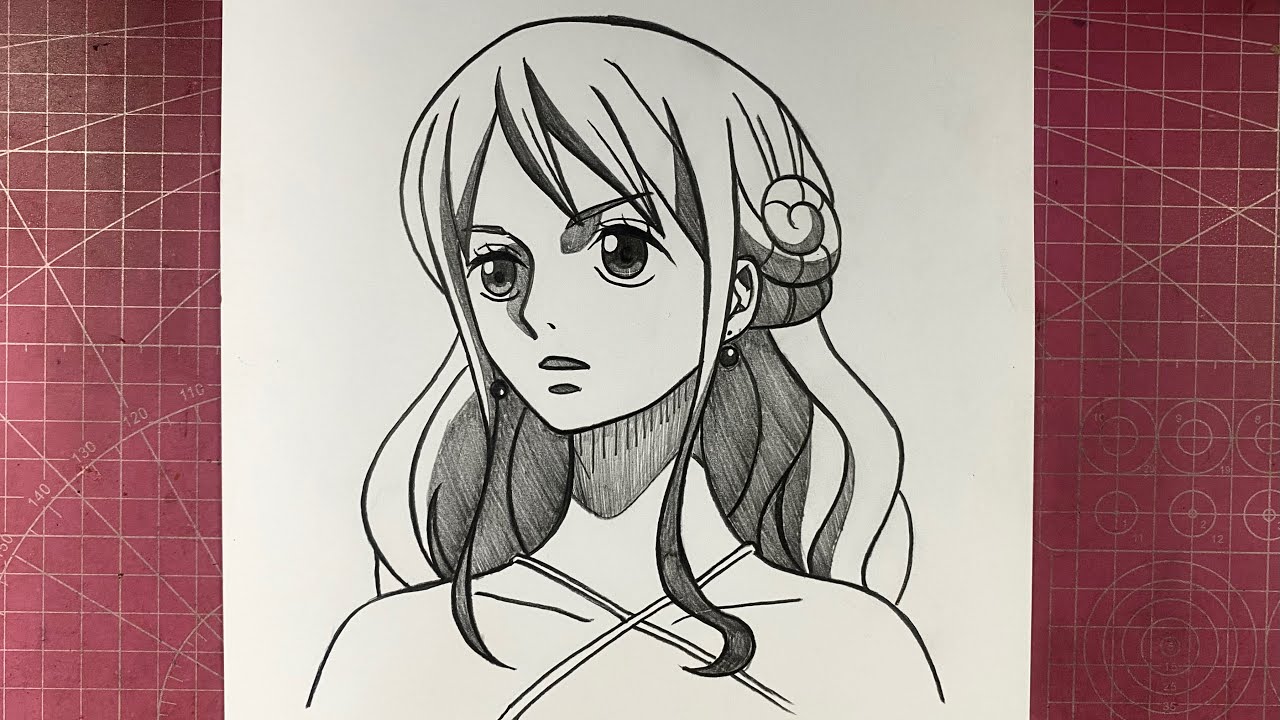 Easy Anime Drawing || How to Draw Nami from One Piece Step by Step ...