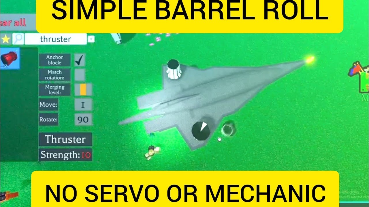 HOW TO DO EASY BARREL ROLL NO SERVO OR MECHANIC (BABFT) - YouTube