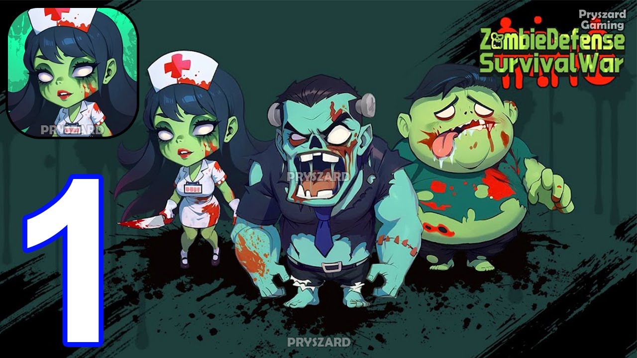 Zombie Defense: Survival War - Gameplay Part 1 Easy & Normal Mode (iOS ...