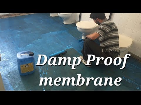 How to do Damp proof membrane . F Ball F77 DPM on concrete floor.water ...
