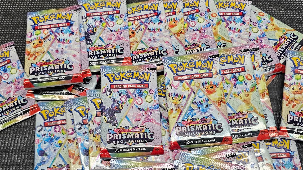 Opening 40 packs of prismatic evolutions - YouTube