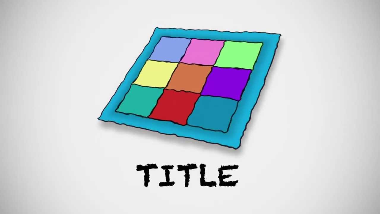 After Effects - Tile Puzzle Motion Graphics - Test 01 - YouTube