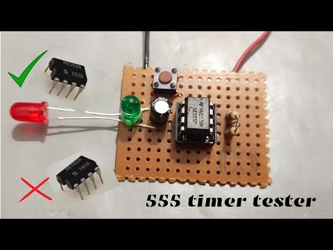 How to make 555 timer ic tester | #electronics - YouTube