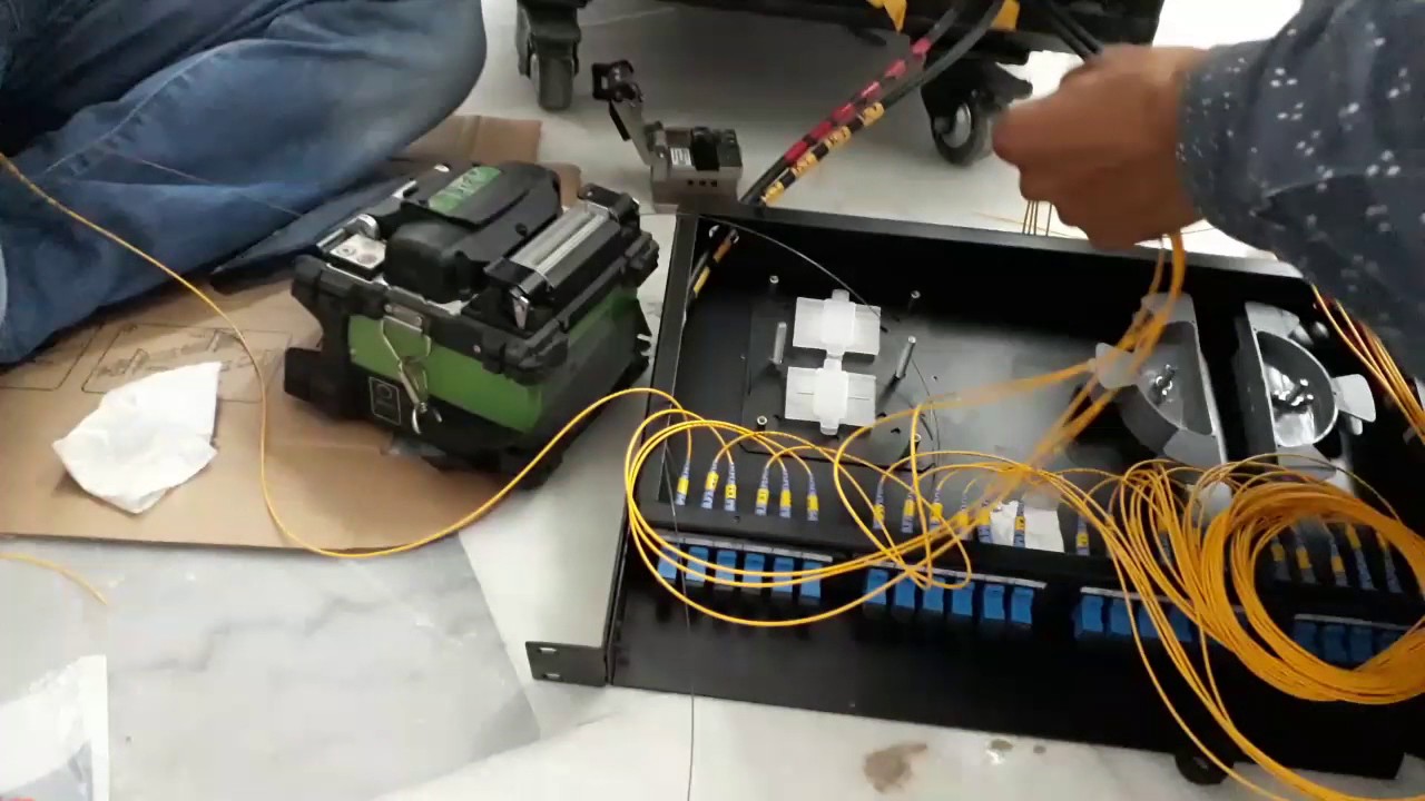 ODF Installed & Splicing - YouTube