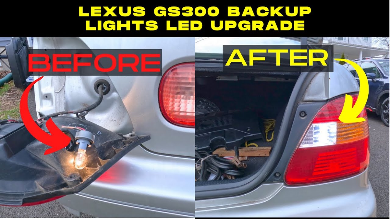 How to upgrade 2000 Lexus GS300 backup lights to LED - YouTube