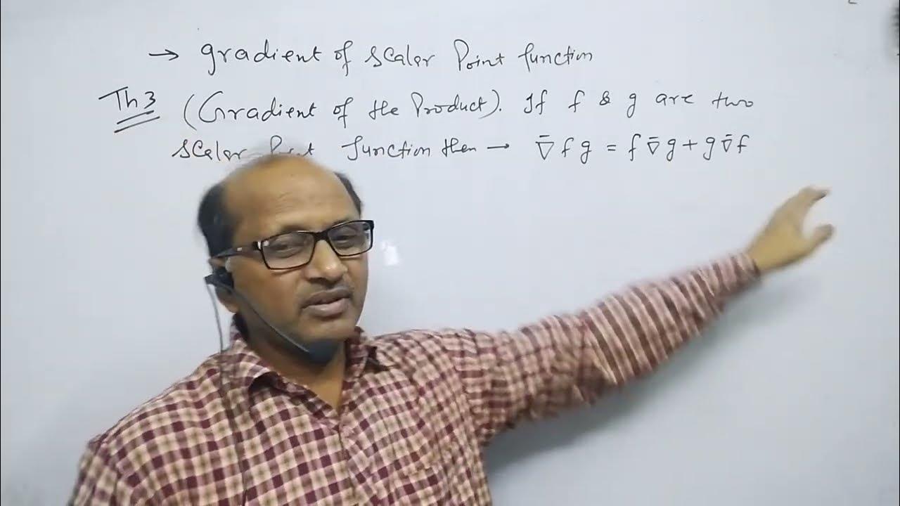 B.SC.Maths,(Sem-1),Vector Calculus||Gradient of Product of two scalar Point Function||. By-A ...