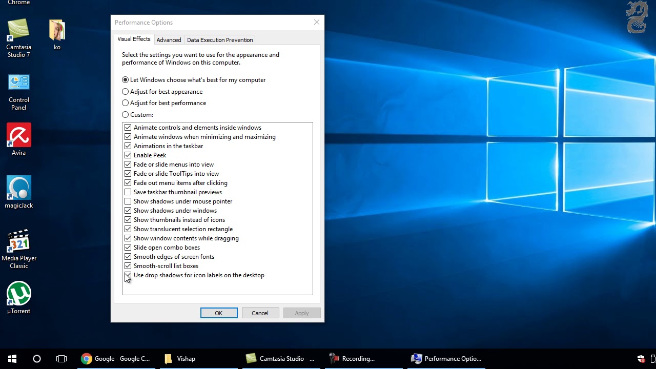 How to Add or Remove Drop Shadows for Icon Labels on Desktop in Windows ...