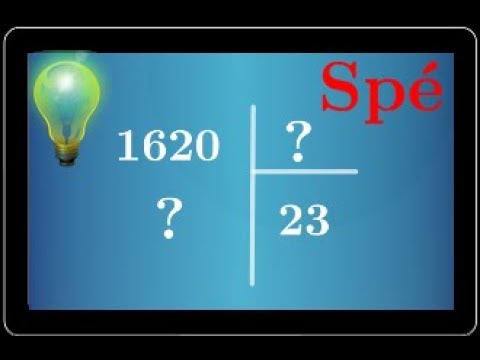 division euclidienne • déterminer le reste connaissant le quotient ...