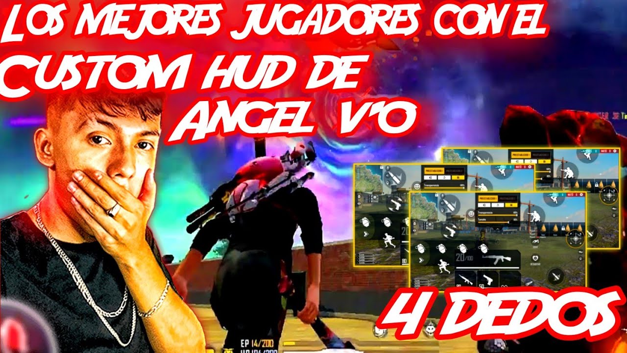 LOS MEJORES JUGADORES CON EL HUD DE ÁNGEL V'O 😱 EL MEJOR CUSTOM HUD A 4 ...