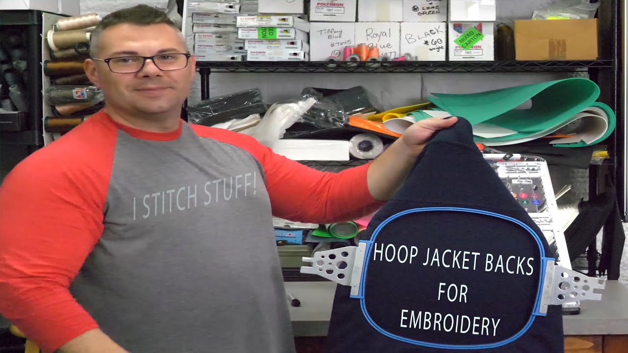 Embroidery for Beginners | How to Hoop Jacket Backs for Embroidery with ...