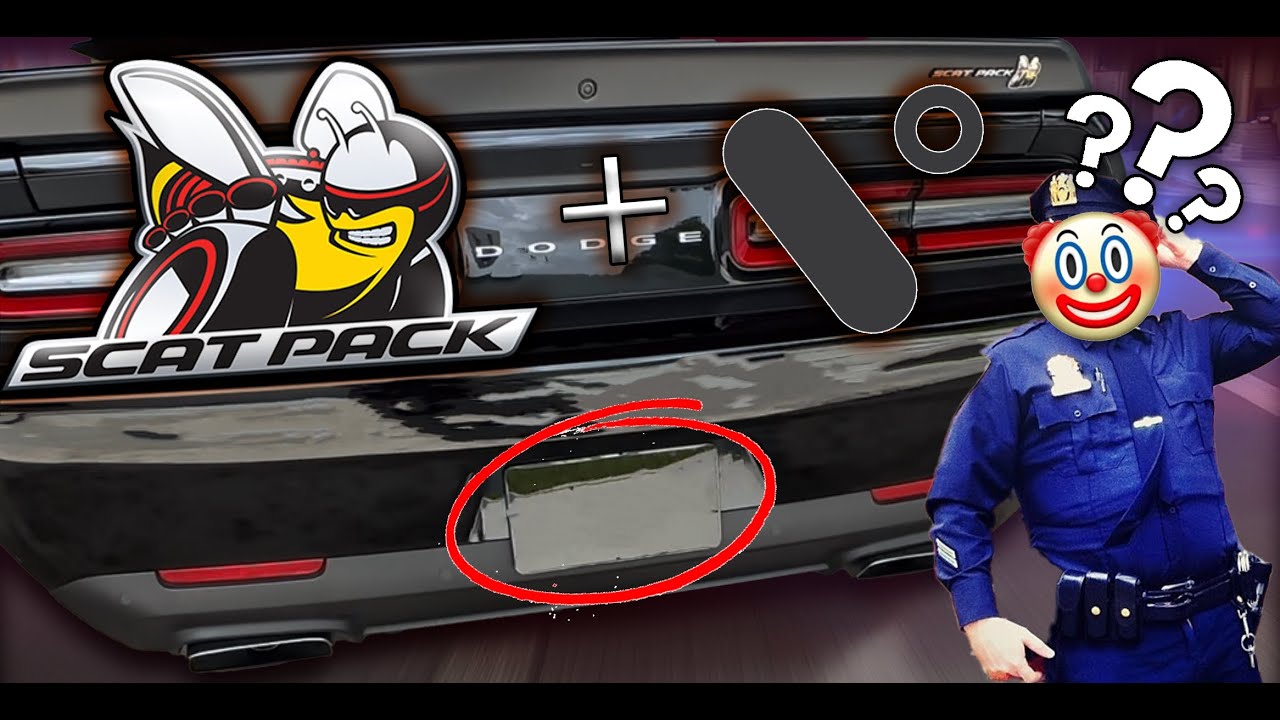 MOST Advanced Plate Hider "Vusi Vanish Plate" - Dodge Challenger ...