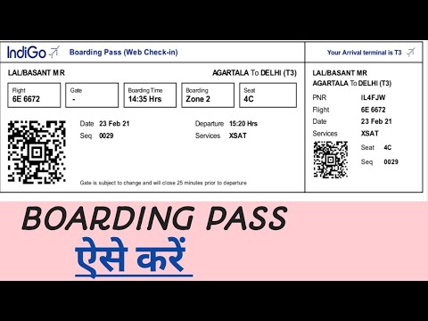 Web Check-In Process In Indigo In Hindi || Online Indigo Web Check In ...