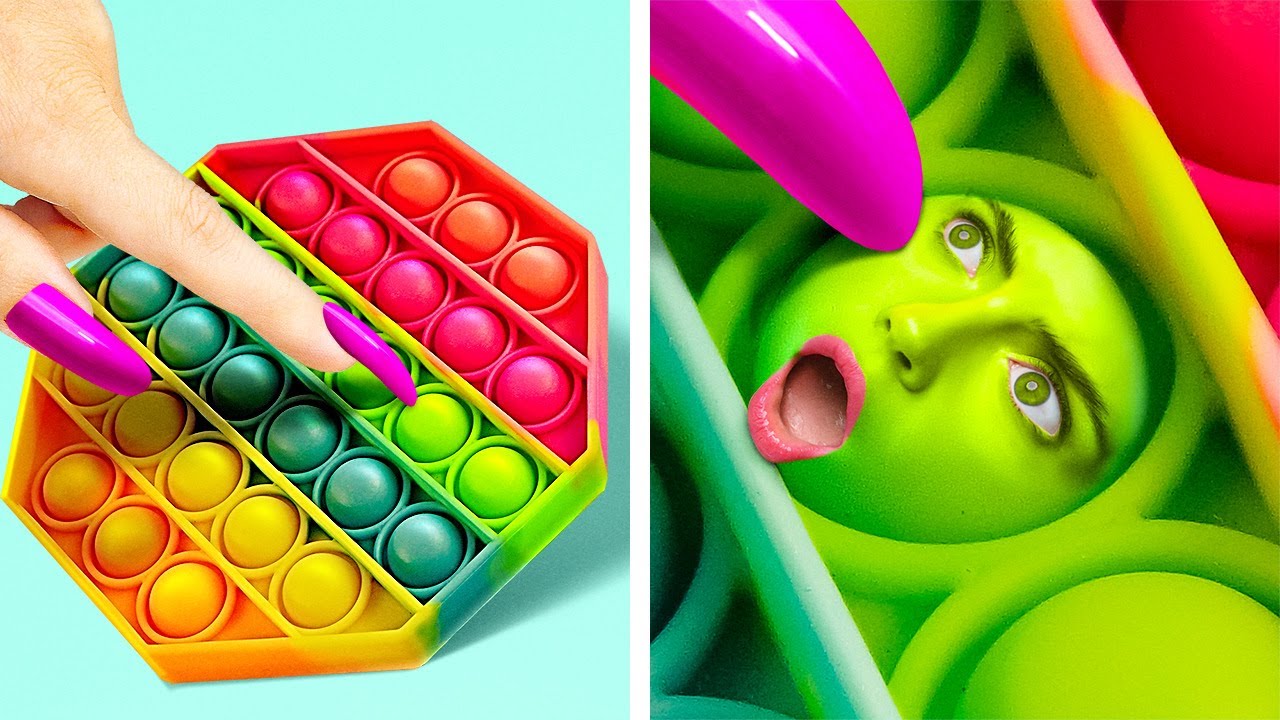 IF POP IT WAS A PERSON! Funny Relatable Situations & Clever Hacks - YouTube