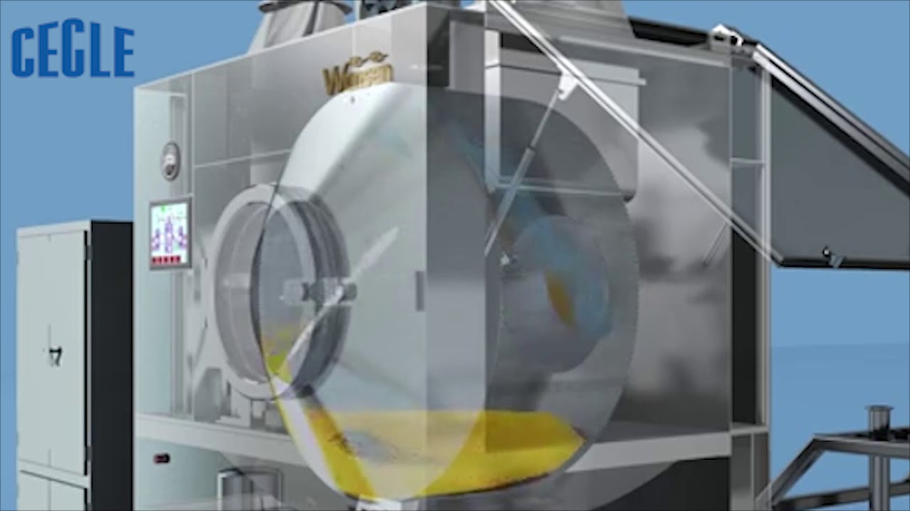 Film coating machine,For sugar coating granules - YouTube