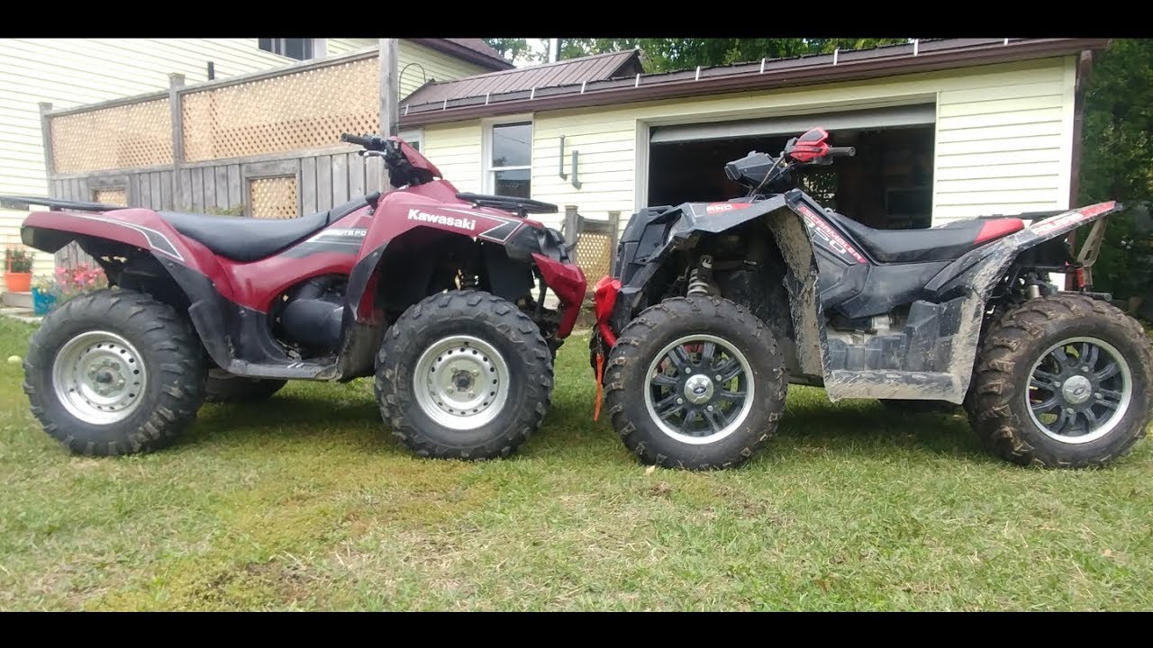 Kawasaki Brute Force 750 Takes On The Polaris Scrambler 850 - RACE ...