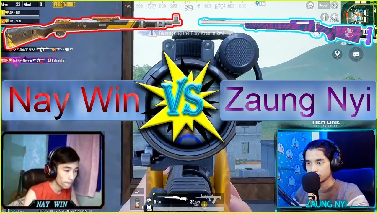 Zaung Nyi VS Nay Win(Zaung Nyiတို့မှန်းမသိဘဲလေတိုက်နေတဲ့‌nay winပ ...