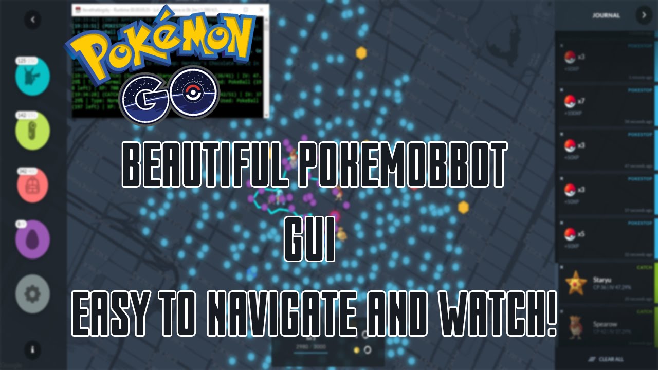 #PokemonGO Bot! Amazing HTML GUI EASY! Be safe with PokeMobBot! - YouTube