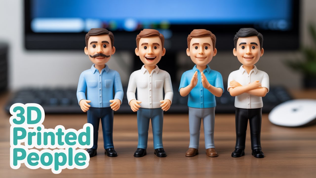 I Created AMAZING 3D Printed Human Figure Miniatures - YouTube